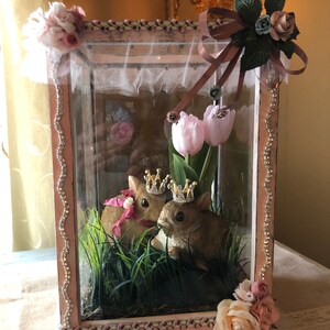 Bunnies, Rabbits, Shabby Chic Bunny Display, Easter Spring Decor ...