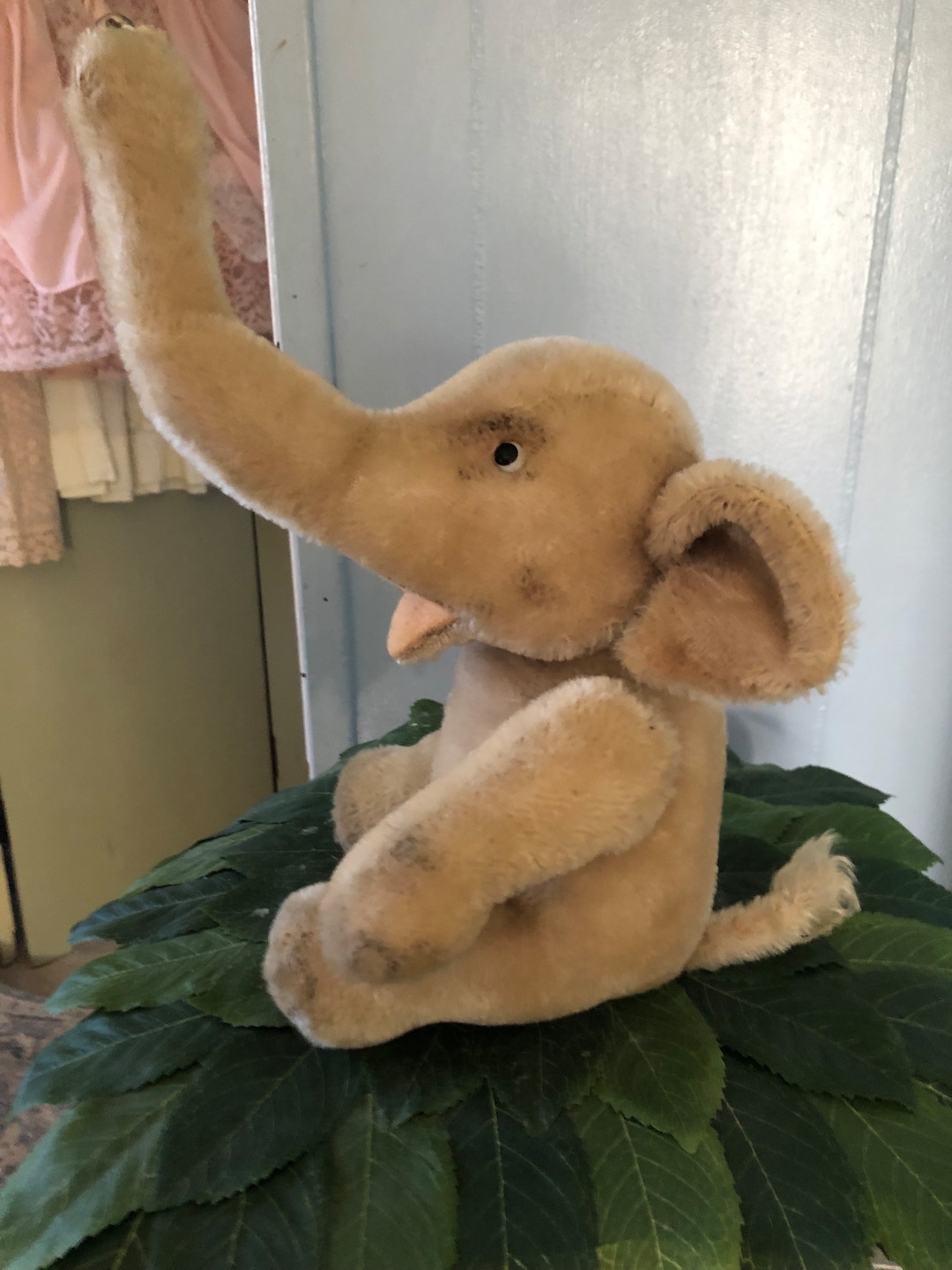 1950's Steiff Elephant, Stuffed Animal, Vintage Steiff, Collectible ...