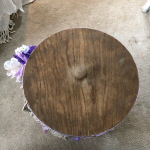 Romantic Re Purposed Vintage Tall Pail, Shabby Chic Pail, Storage Pail ...