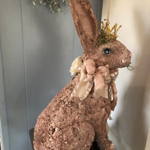 Large Textured Crowned Rabbit, One of a Kind Rabbit, Spring/summer ...