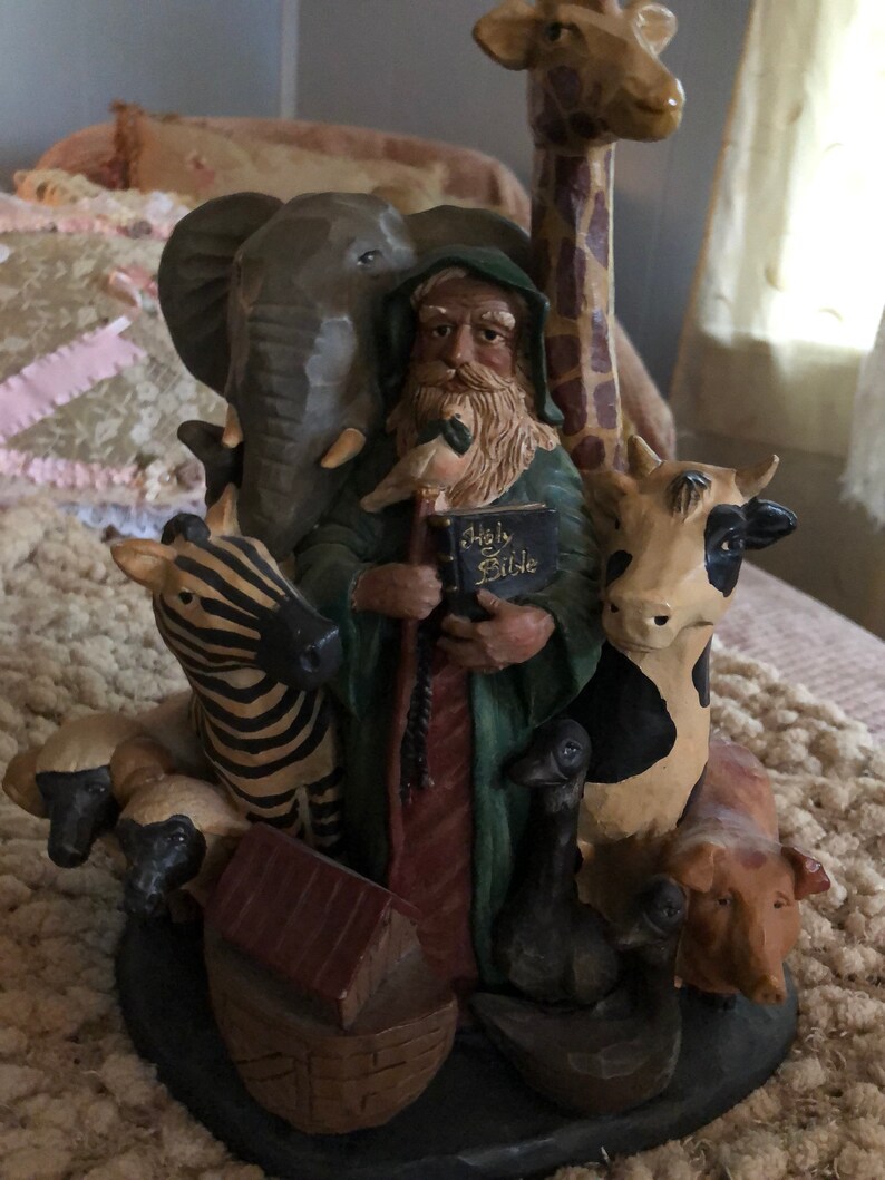 Vintage Clay Noah's Ark Statue Clay Noah's Ark - Etsy