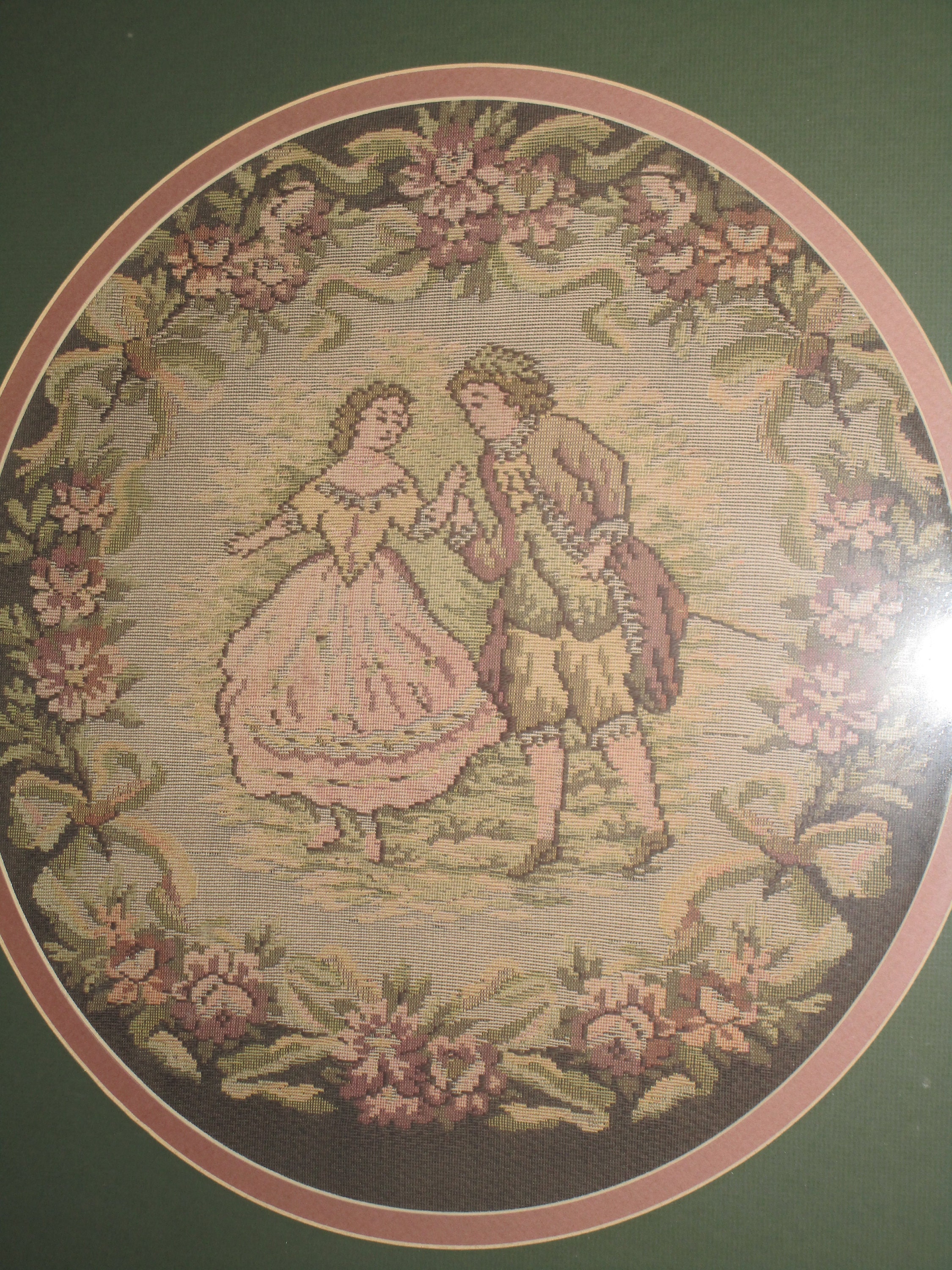 Reduced.....beautiful Vintage Large Framed Tapestry Victorian | Etsy