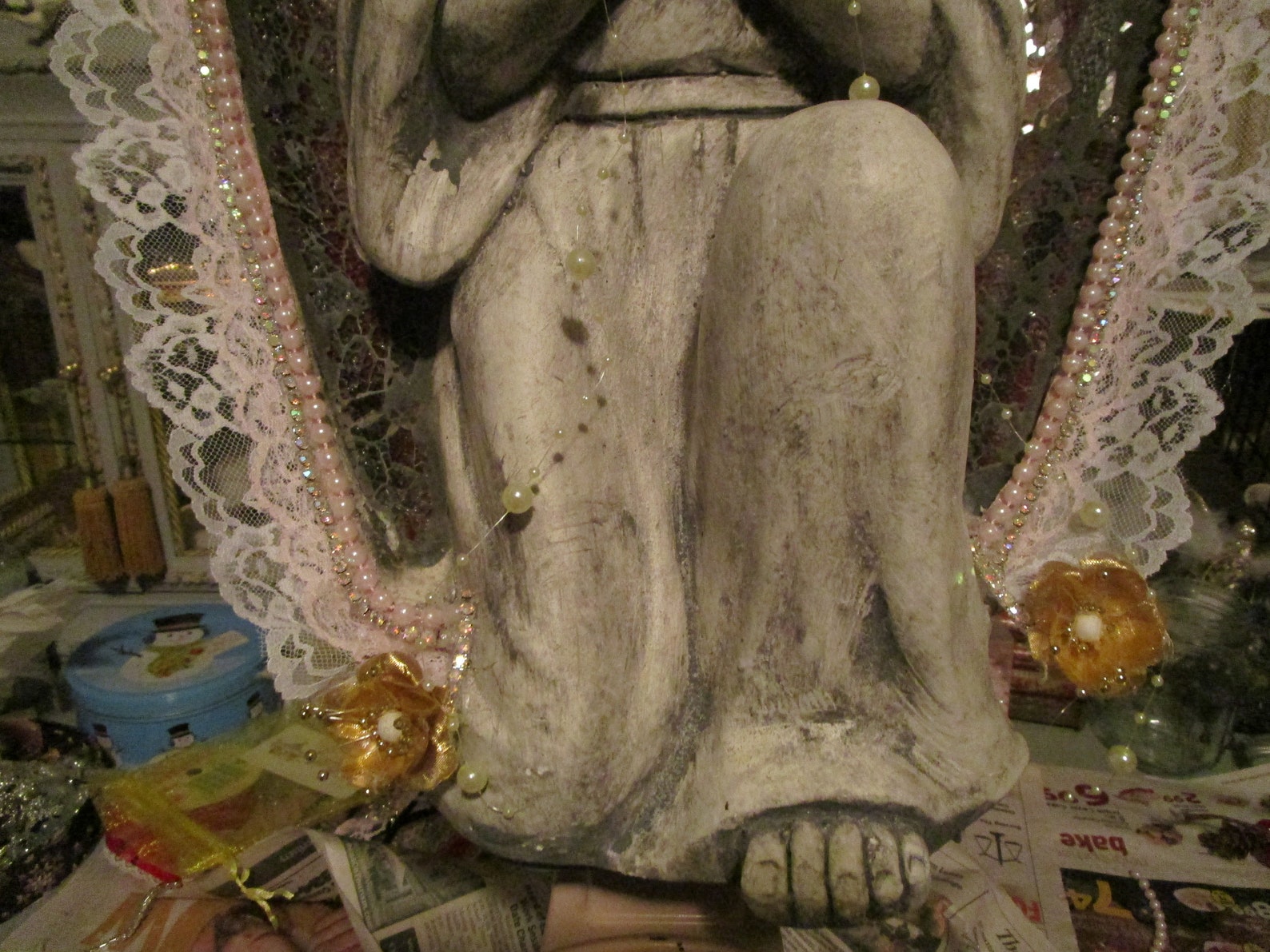 REDUCED........Large Angel Eclectic Decor Angel Decor | Etsy