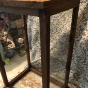 Open Front Display Case Antique Display Case Wood and Glass - Etsy