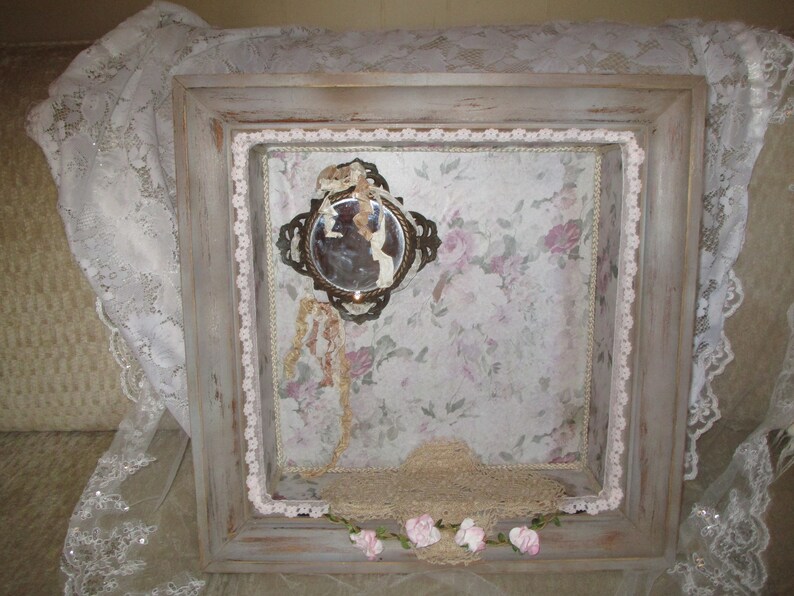 Unique Vintage Wood Shadow Box Romantic Country Shabby - Etsy