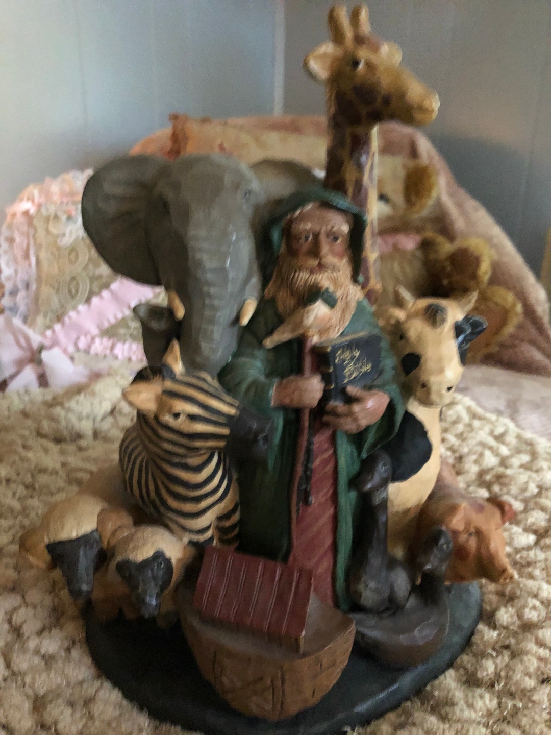 Vintage Clay Noah's Ark Statue, Clay Noah's Ark, Numbered Limited ...