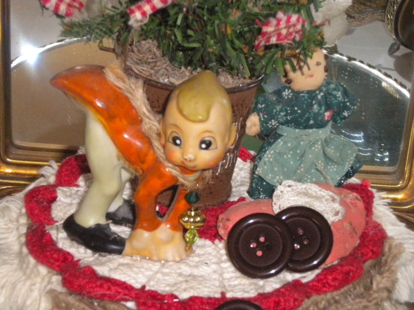 Vintage Pixie Vignette Primitive Christmas Eclectic - Etsy