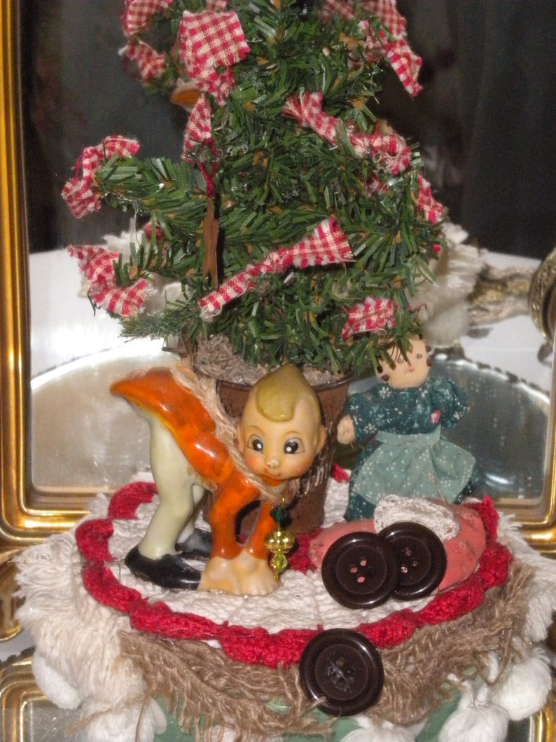 Vintage Pixie Vignette Primitive Christmas Eclectic - Etsy