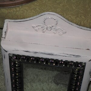 Key Box,light Pink and Rhinestone Key Holder/jewelry Holder, Shabby ...