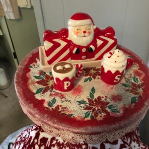Cake Stand, Holiday Cake Stand, Holiday Display Stand, One of a Kind ...