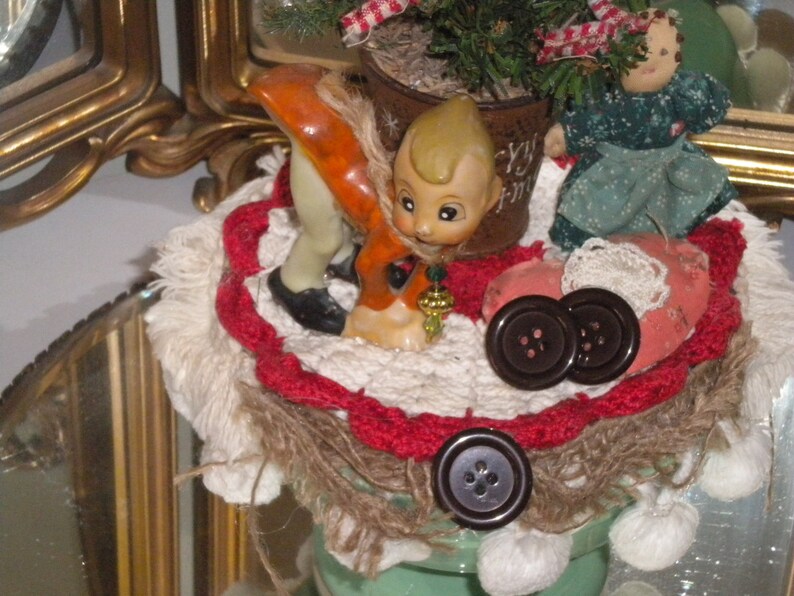 Vintage Pixie Vignette Primitive Christmas Eclectic - Etsy