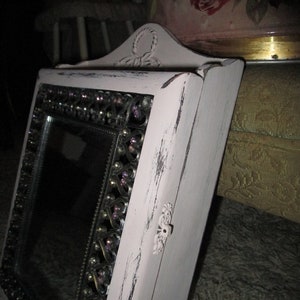 Key Box,light Pink and Rhinestone Key Holder/jewelry Holder, Shabby ...