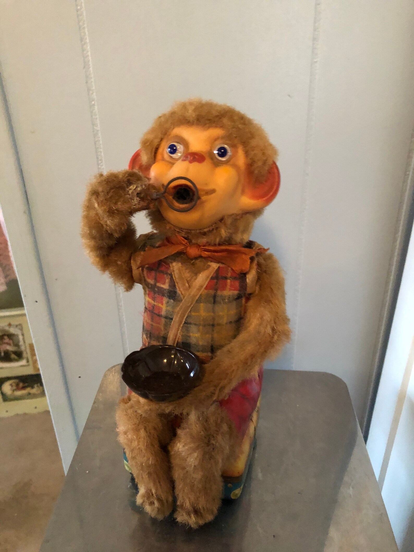 Vintage Machanical Monkey, Christmas Toy Village, Vintage Monkey - Etsy