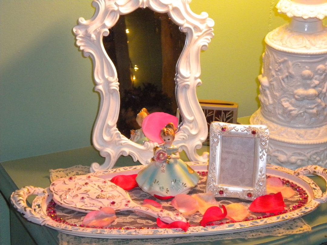 5 Piece Princess Vanity Set W/ Bonus Rose Petals, Little Girl's Room ...
