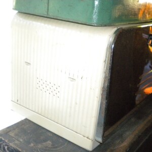 Sale....vintage Stainless and Tin Bread Box, Retro, Country, Primitive ...