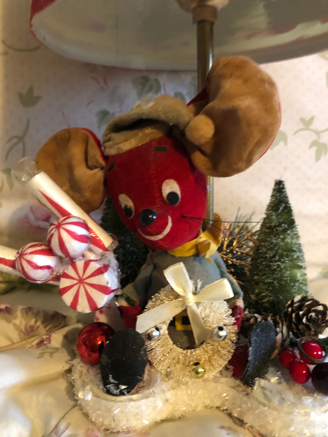 Antique Topo Gigio Lamp, One of a Kind Lamp, Baby’s Room Christmas Lamp ...