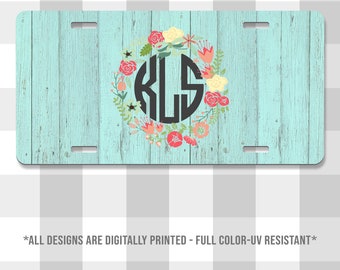 Personalized License Plate, Your Choice of Image/words, Custom License ...