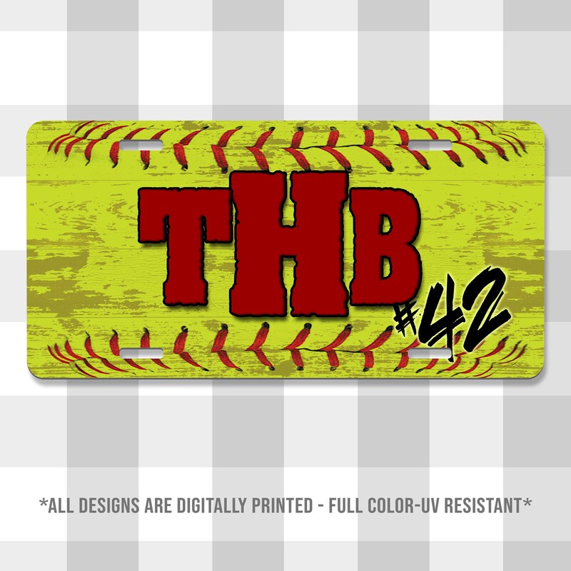 Softball Monogram - Etsy