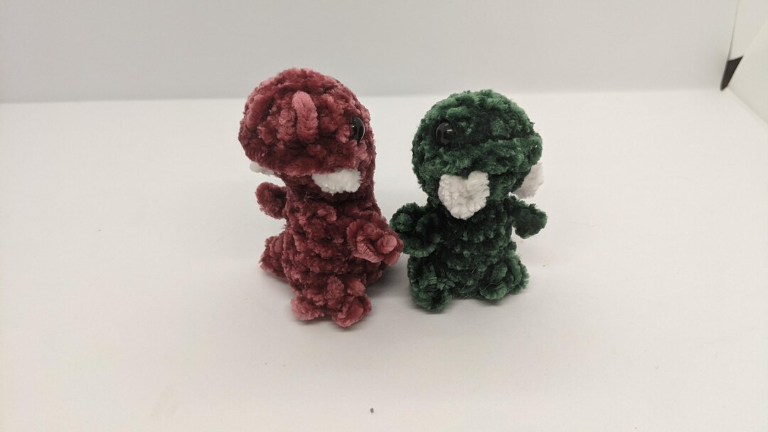 Derpy Raptor Crochet Soft Velvet Plushie Toy - Etsy