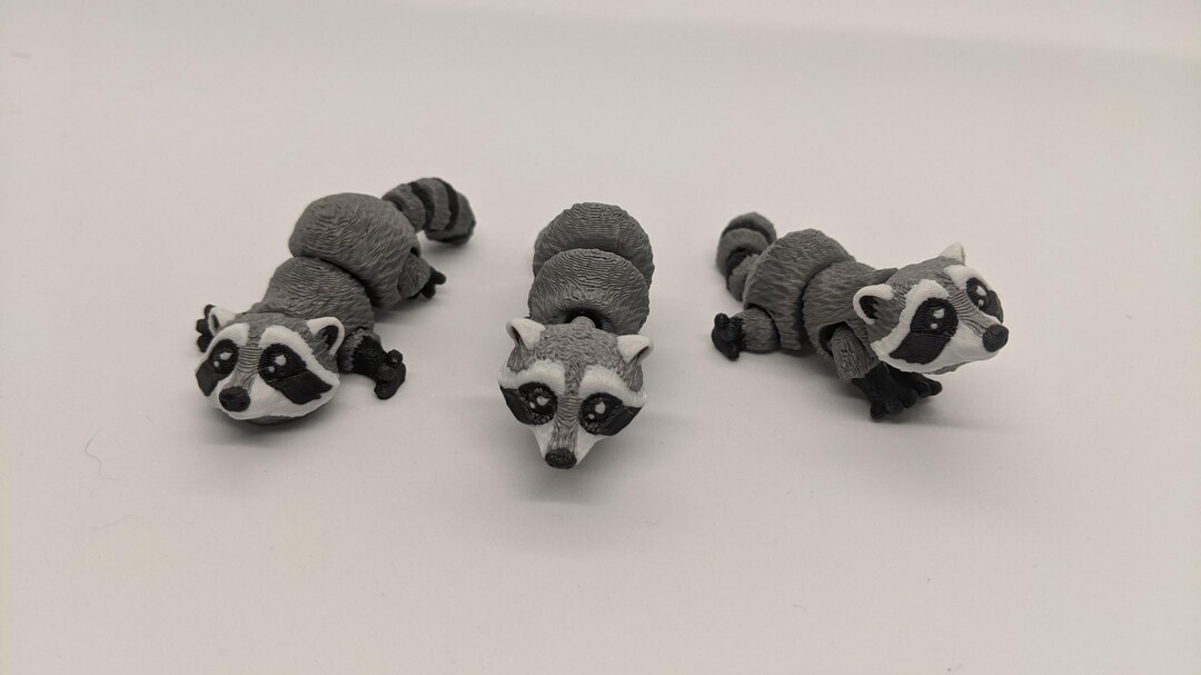 3D Print Tiny Raccoons - Etsy