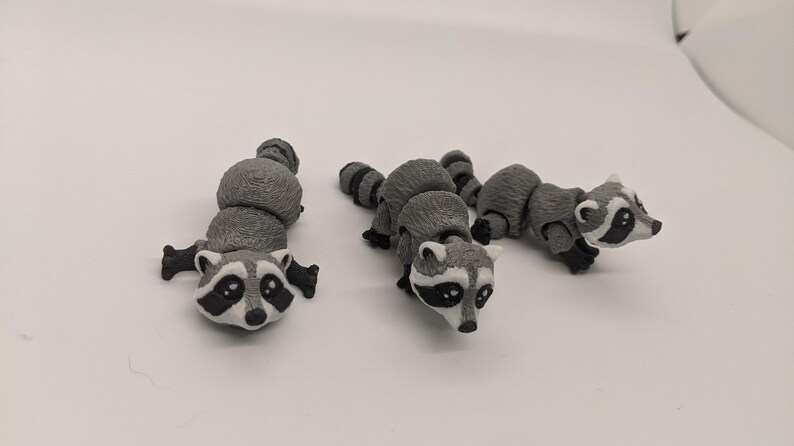 3D Print Tiny Raccoons - Etsy