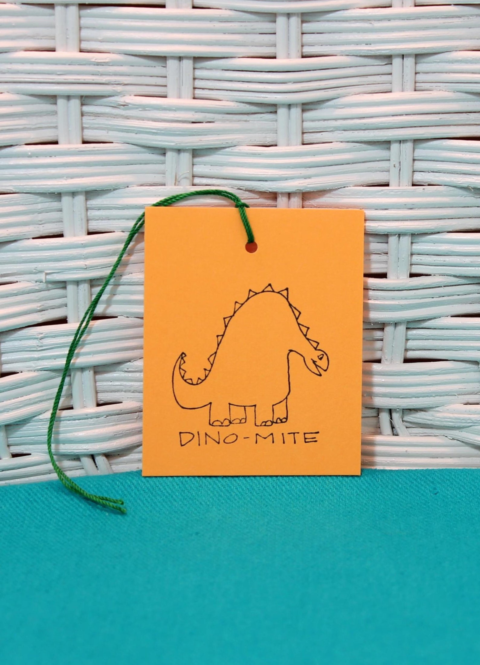 Hand Stamped Set of 8 Dinosaur Tags - Etsy Italia