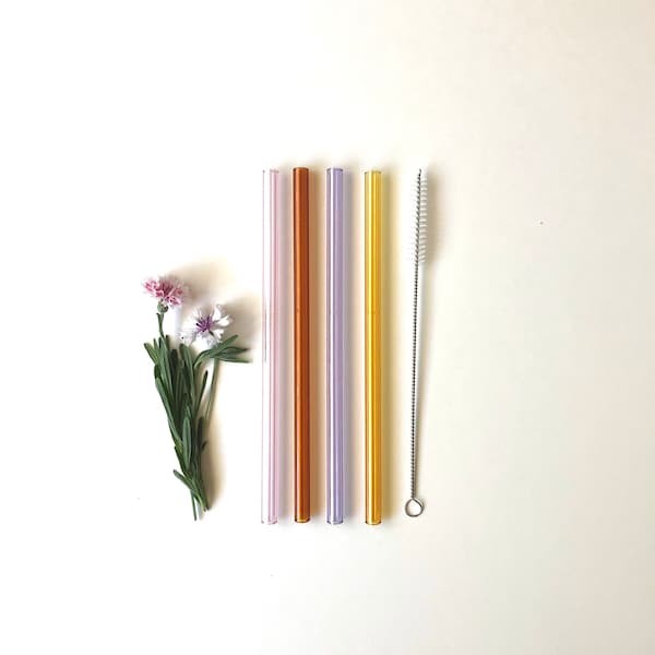 Lavender Straws - Etsy