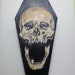 8 Inch Skull Wooden Coffin Block - Etsy