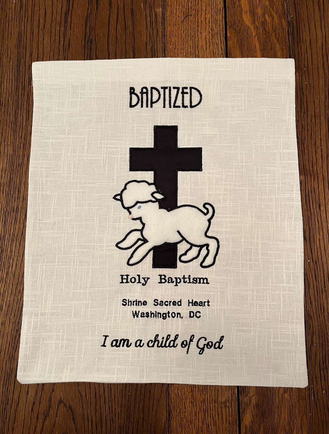 PERSONALIZED BAPTISM Flags....a Perfect Memento of This Important Day ...