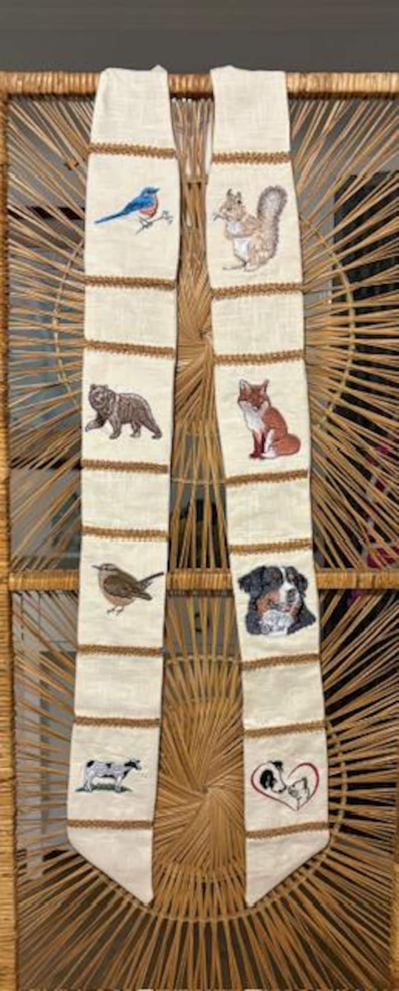 Animal Chaplain Stole. You Choose What Animals You Like. Perfect Also ...