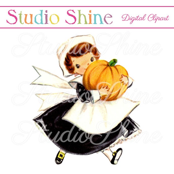 Pilgrim Girl Art - Etsy