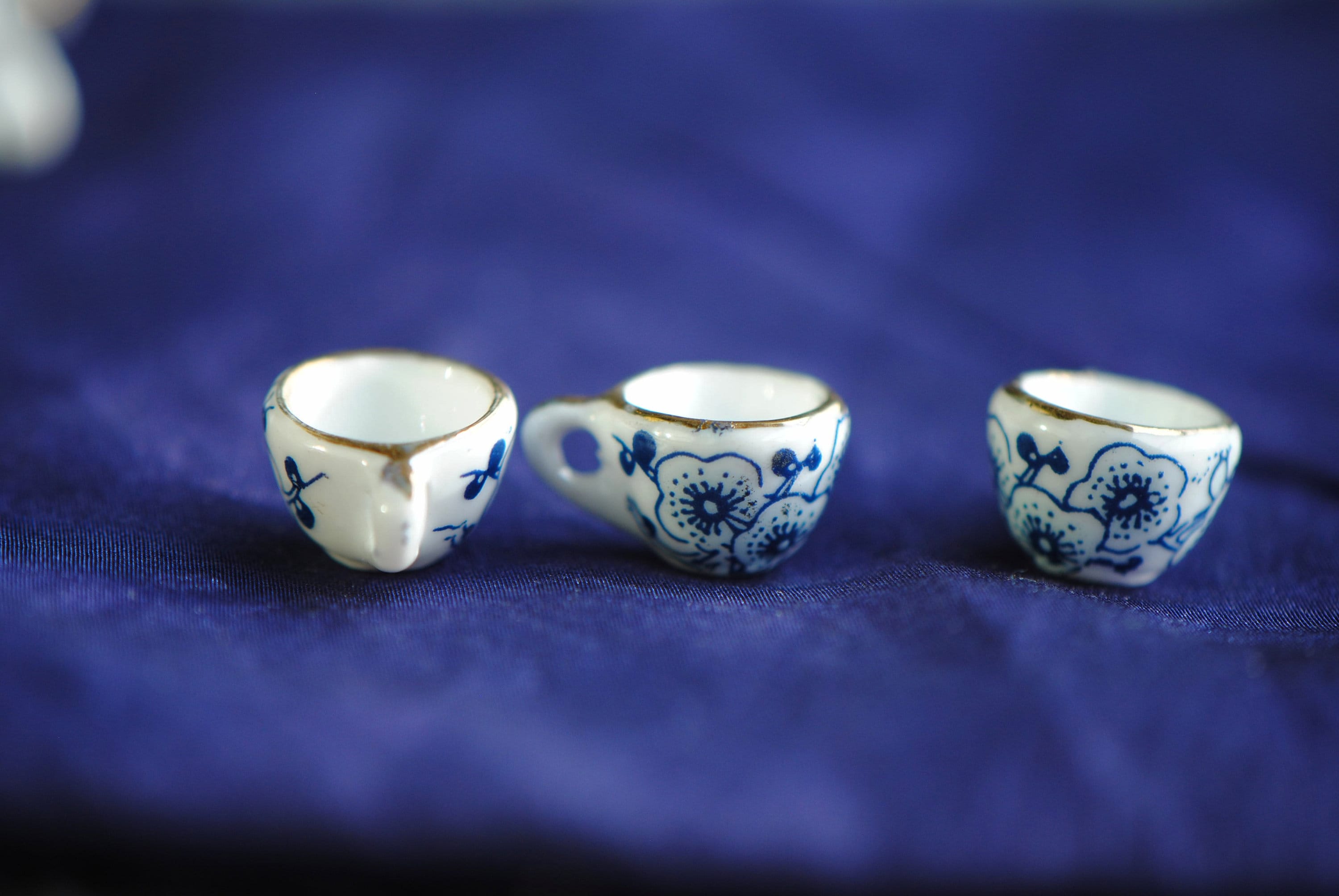 Chinoiserie Teacup Charm Cute Little Teacup Coffee Cup - Etsy
