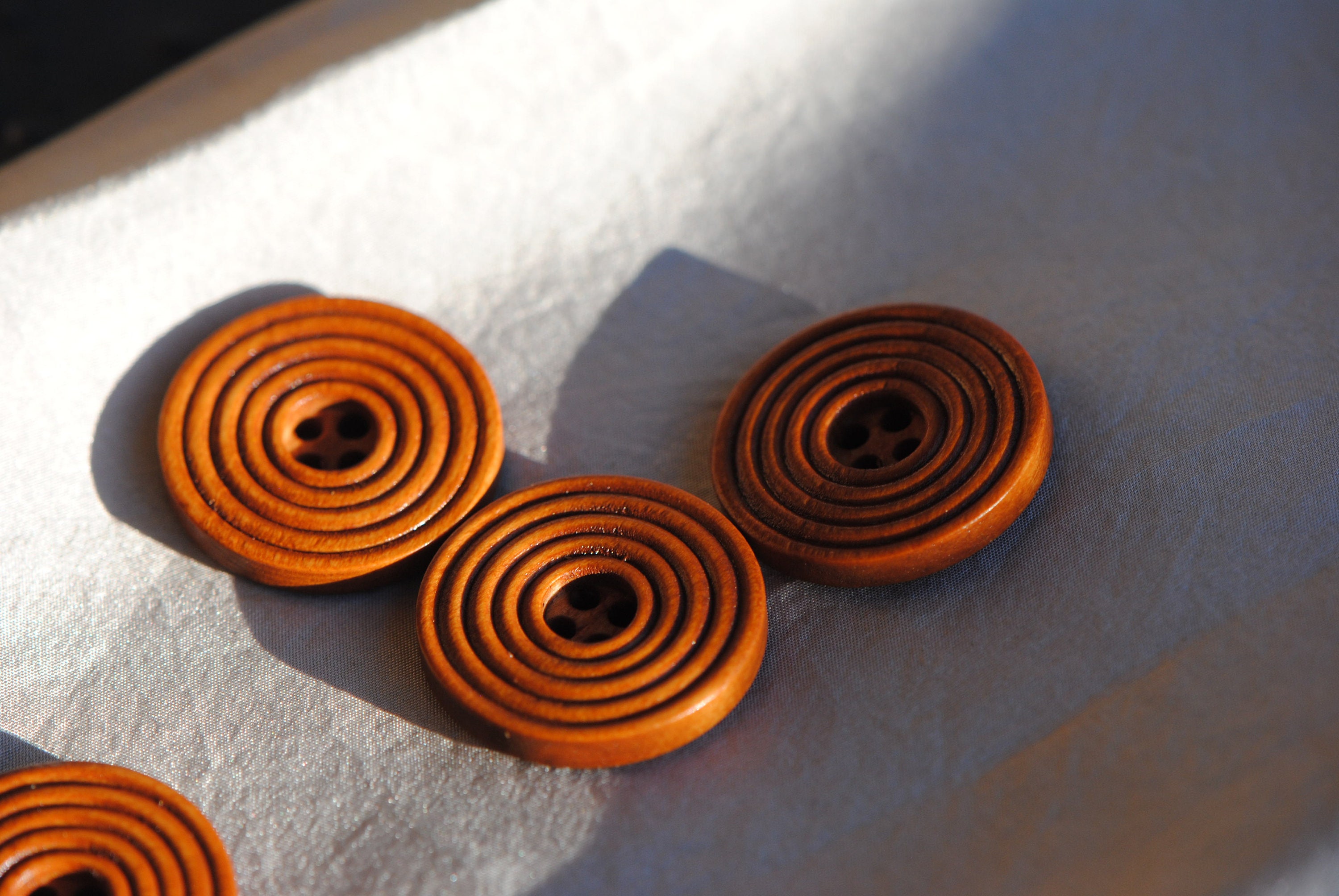 Wood Buttons for Coats Large Wood Buttons Tan Buttons - Etsy