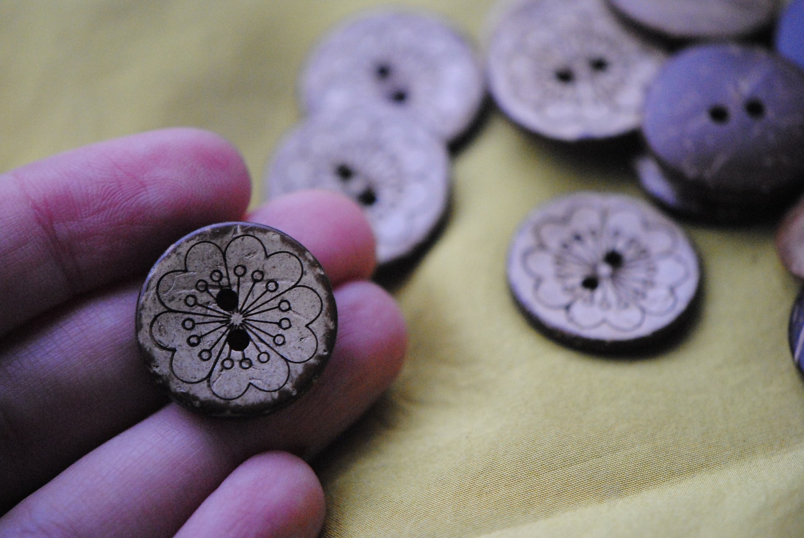 20mm Flower Buttons Flower Design Button Floral Buttons | Etsy