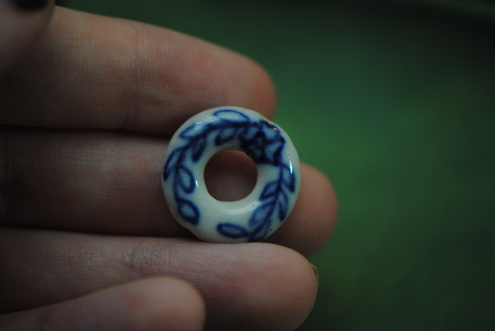 Handmade Floral Doughnut Beads | Donut Beads | 18mm Beads | Hand ...