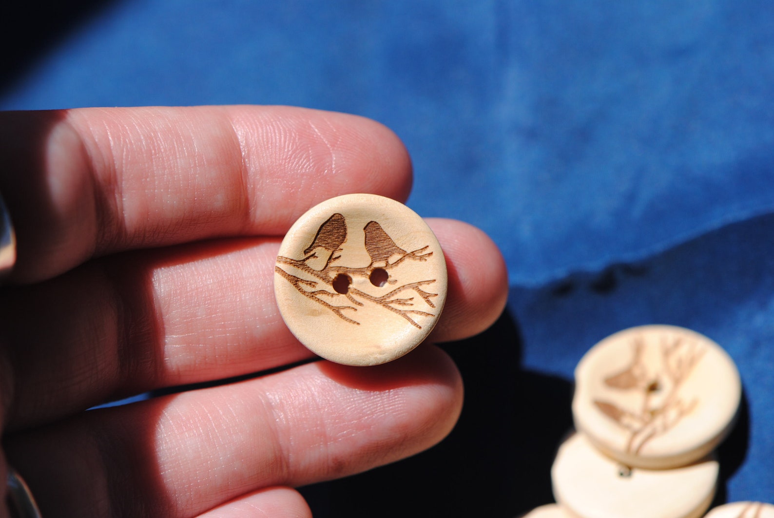 Wood Bird Buttons Cute Buttons for Sweaters Buttons for - Etsy