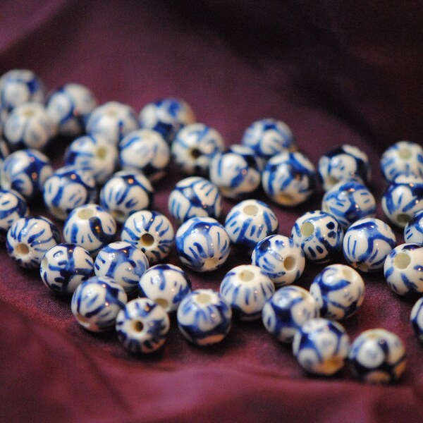 Hand Painted Beads - Etsy