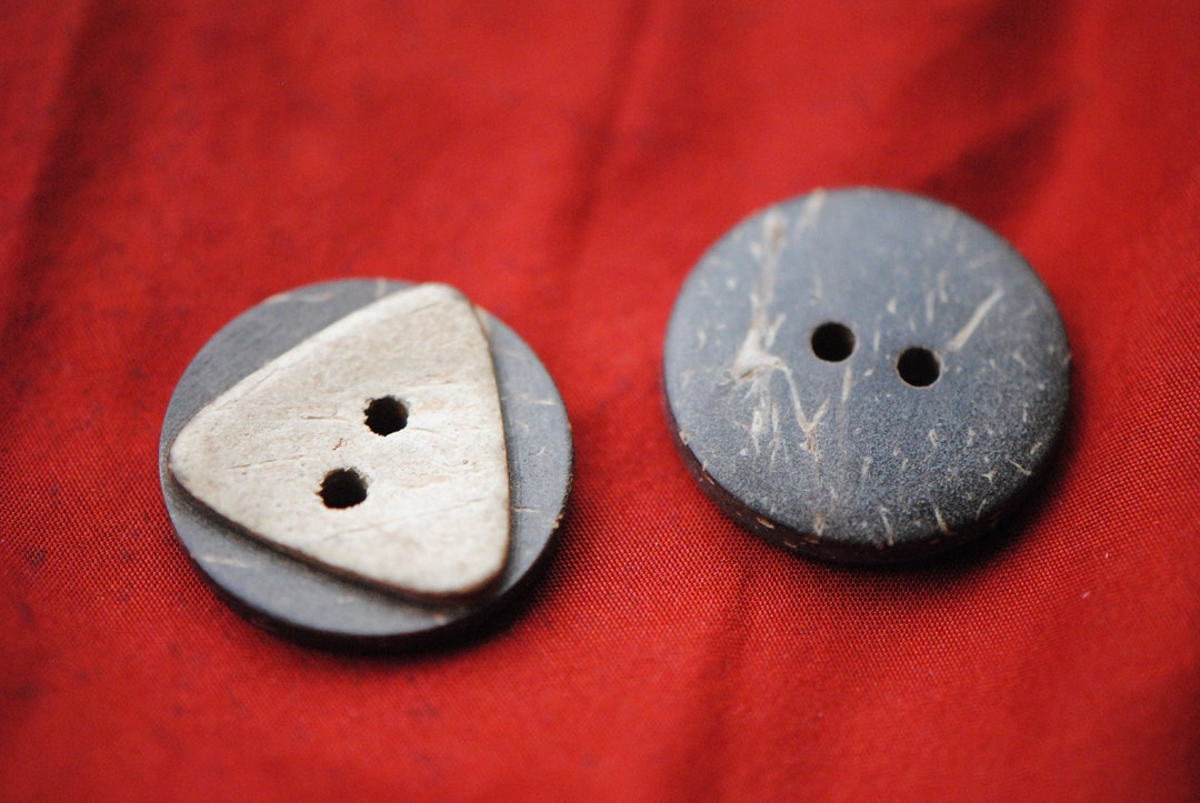 Brown Geometric Buttons | 20mm Buttons | Triangle Buttons | Textured ...