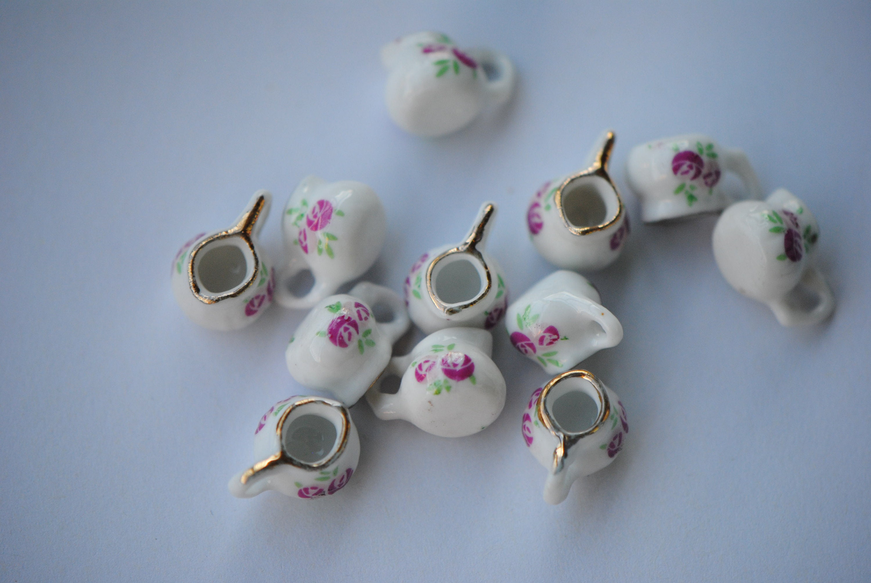 Miniature Pink Porcelain Creamer / Pitcher Famille Rose | Etsy