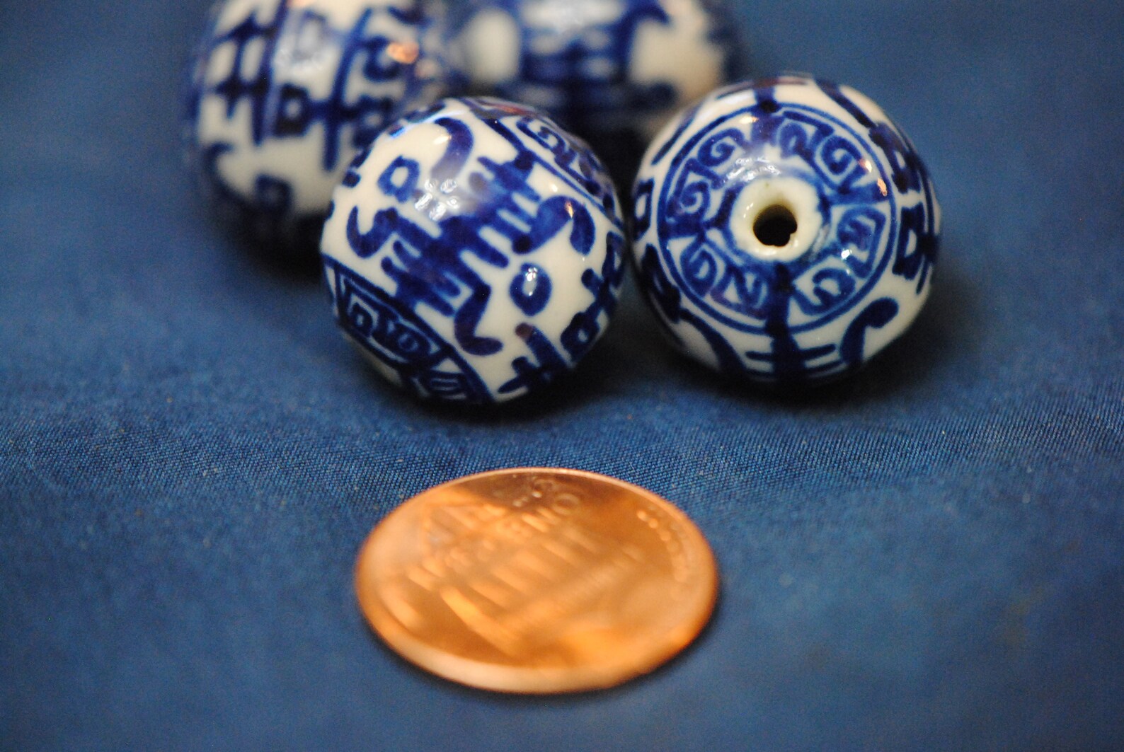 Longevity Focal Beads | 17 Mm Beads | Double Happiness Beads ...