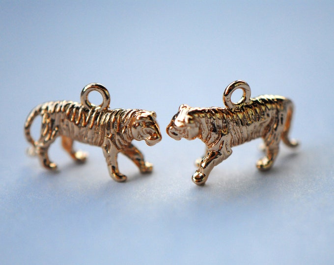 Vintage 24K 999 Pure Gold Tiger Year of Tiger Pendant. - Etsy