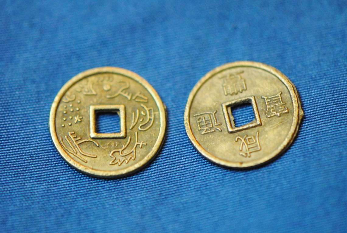 Tiny Coins | 10mm Brass Coin | Cash Beads | Chinese Cash | Lucky Coins ...