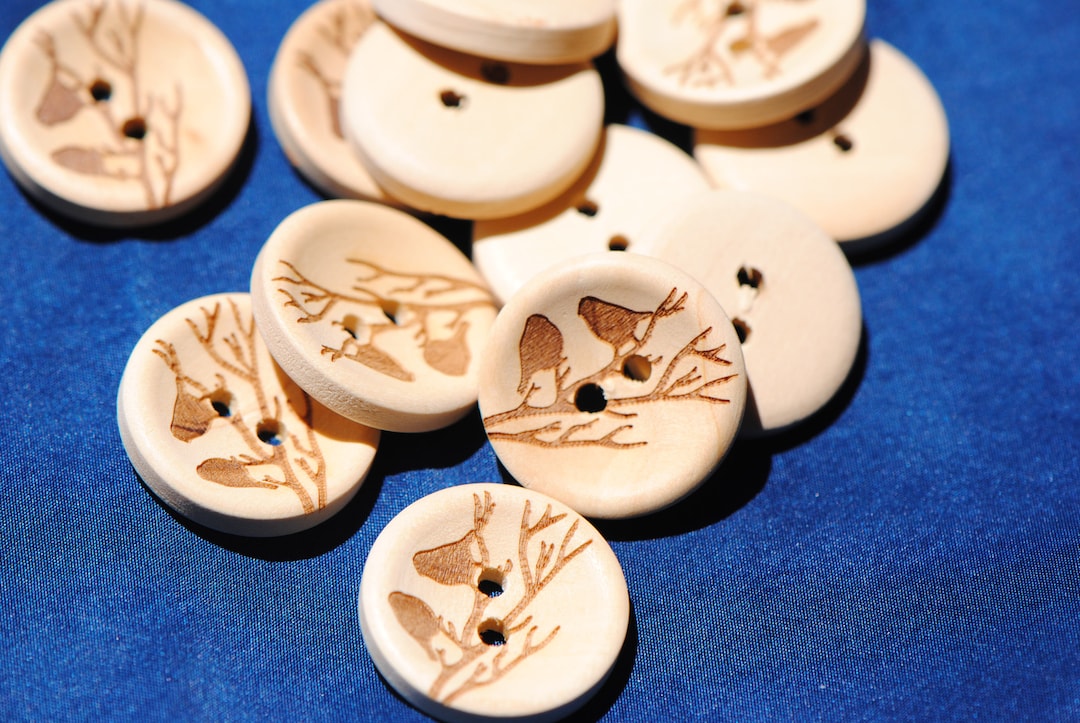 Wood Bird Buttons | Cute Buttons for Sweaters | Buttons for Coats ...