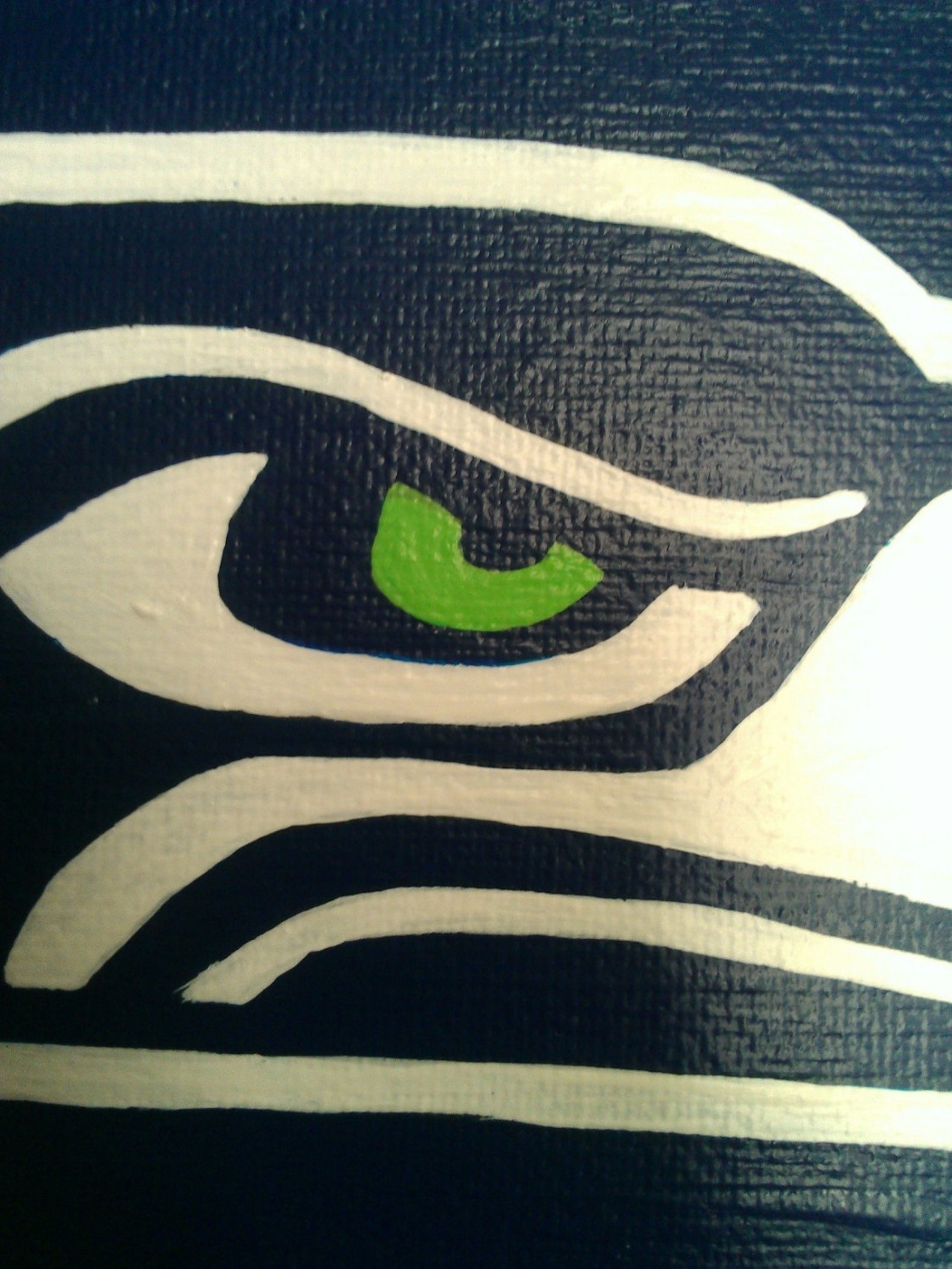 Seattle Seahawks Canvas Painting (any Team Available) - Etsy