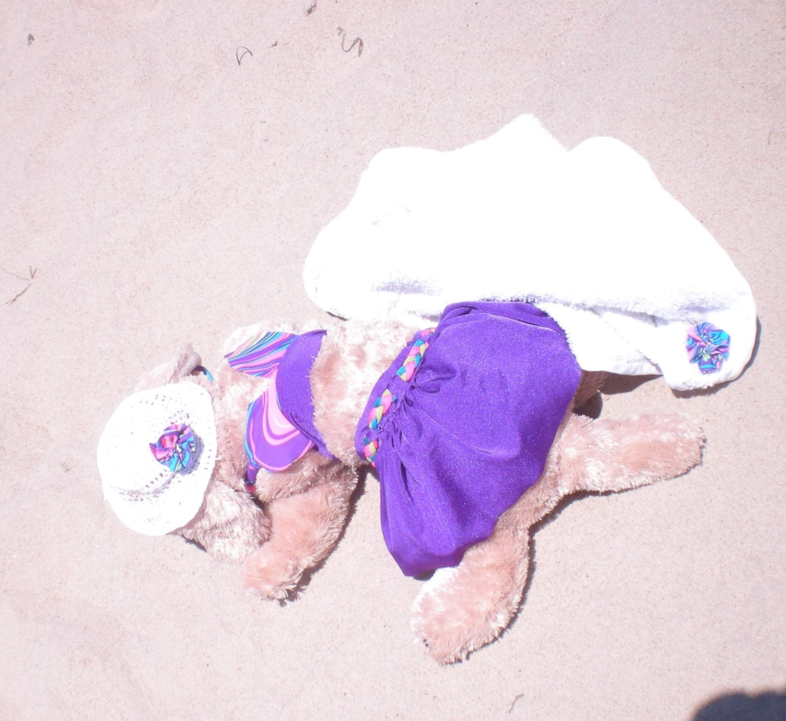 DOG BIKINI, Dog Purple Rainbow Bikini, Dog Swimm Wear, Summer Beach ...
