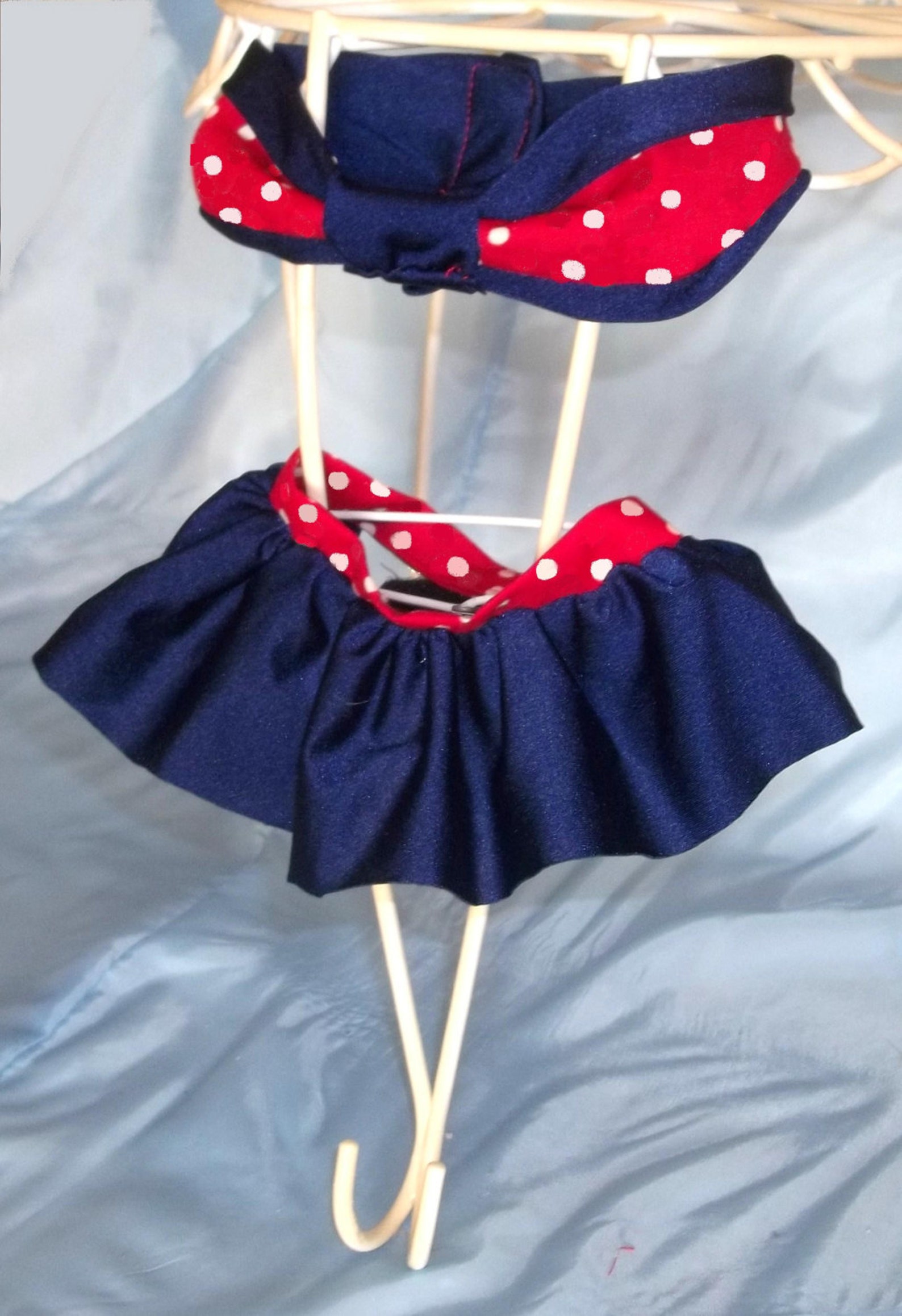 DOG BIKINI, Dog Red N Blue Bikini, Dog Swim Wear, Summer Beach Clothes ...