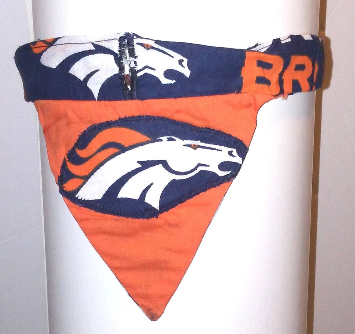 Broncos Bandana Dog Broncos Bandana Dog NFL Bandana Pet NFL | Etsy