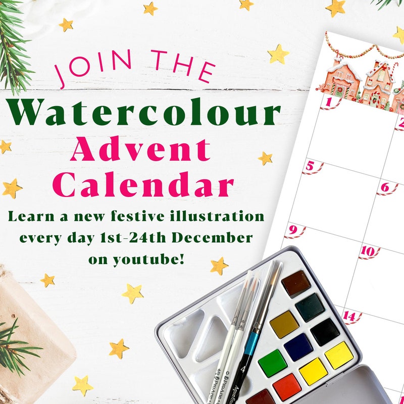 Watercolor Calendar - Etsy