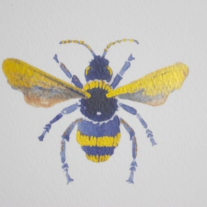 Personalised Gold Bee Print Honey Bee 1st Anniversary Gift Paper for ...