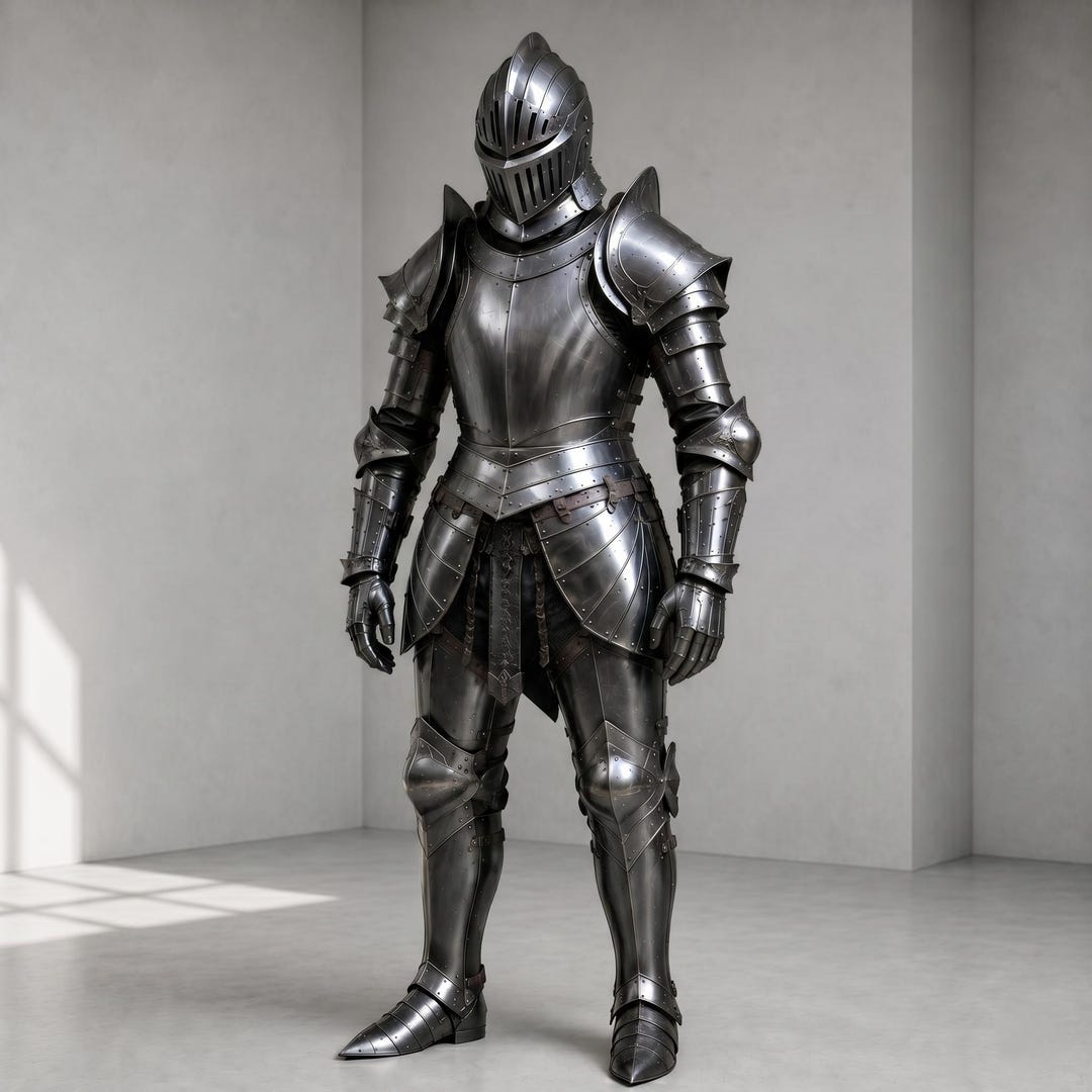 Full Body Knight Armor Suit – Medieval Gothic Plate Armor – Steel ...